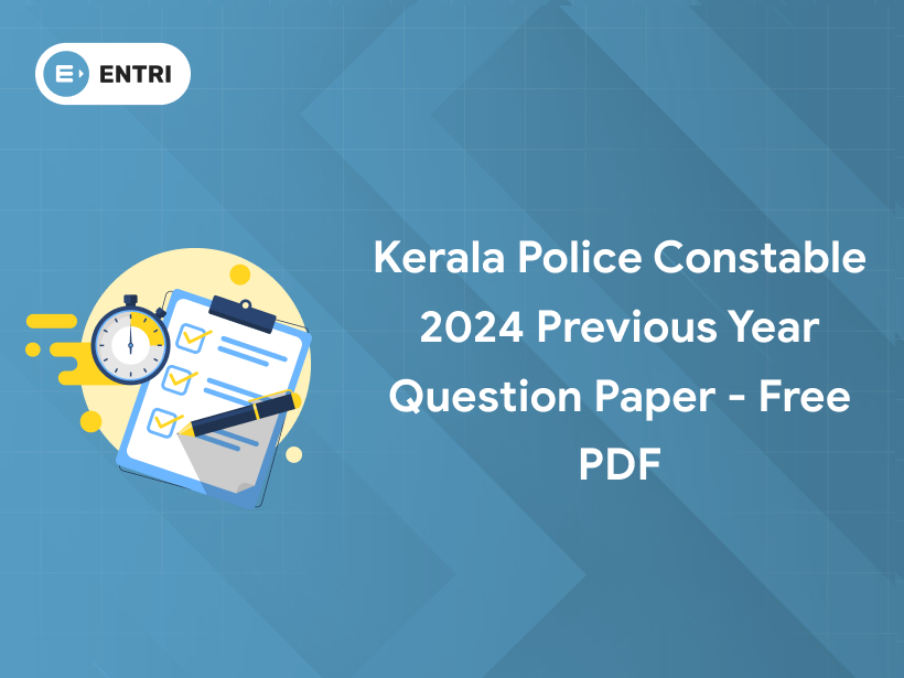 Kerala Police Constable 2024 Previous Year Question Paper: PDF