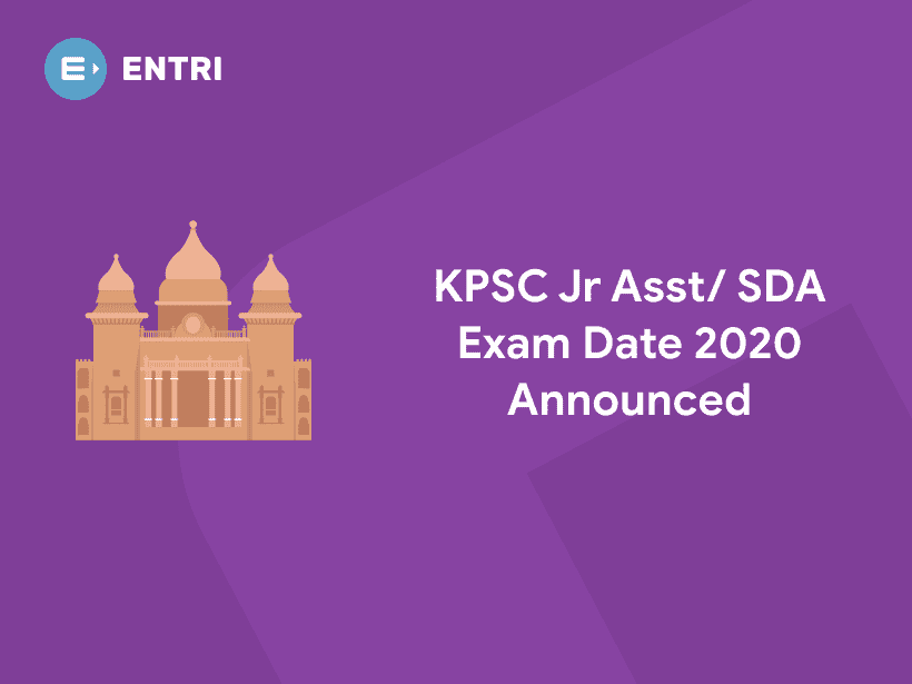 KPSC Jr Asst/ SDA Exam Date 2020 Announced - Entri Blog