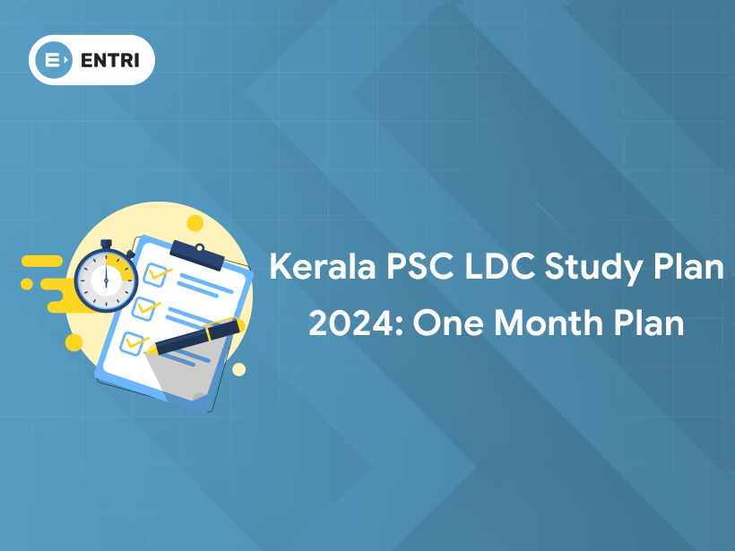 Kerala PSC LDC Study Plan 2024: One Month Plan