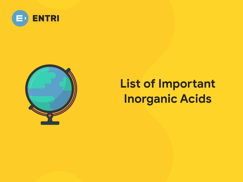 List of Important Inorganic Acids - Entri Blog