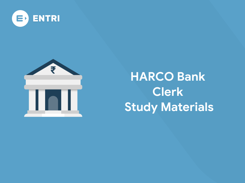 HARCO Bank Clerk Study Material 2021 - Entri Blog