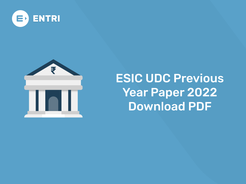 ESIC UDC Previous Year Paper 2022 Download PDF