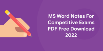 MS Word Notes for Competitive Exams PDF Free Download - Entri Blog