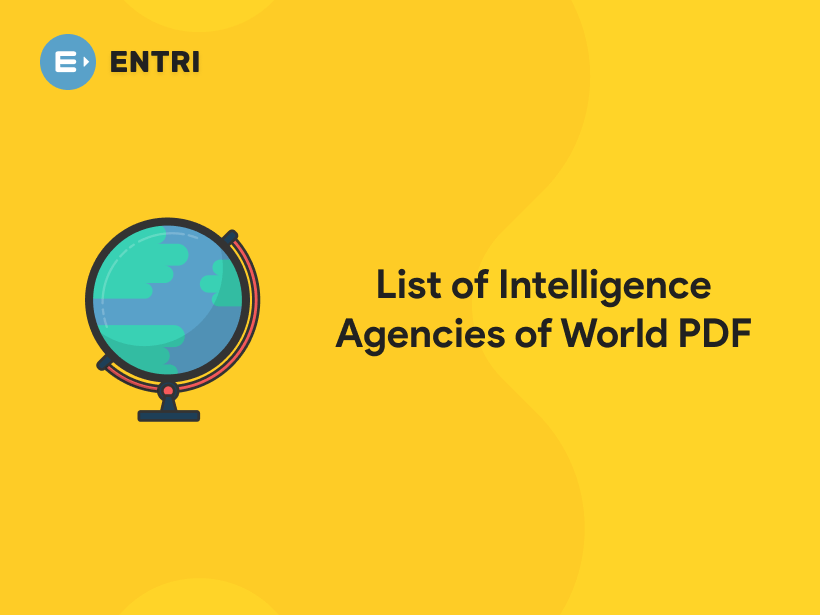 List of Intelligence Agencies of World PDF - Entri Blog