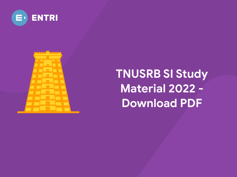 TNUSRB SI Study Material 2022 - Download PDF - Entri Blog