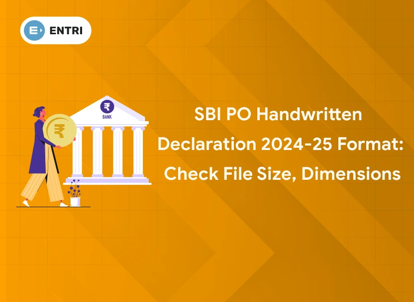 SBI PO Handwritten Declaration 2025, Check Format and File Size!