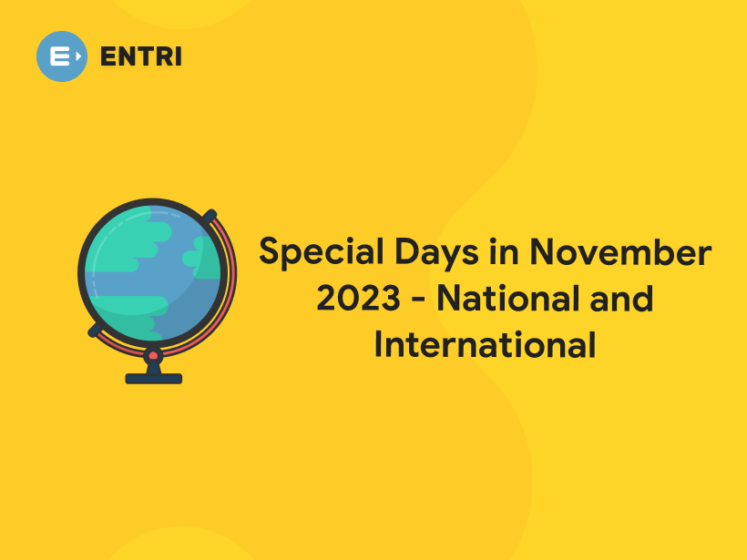 Important Days in November 2023 - National and International