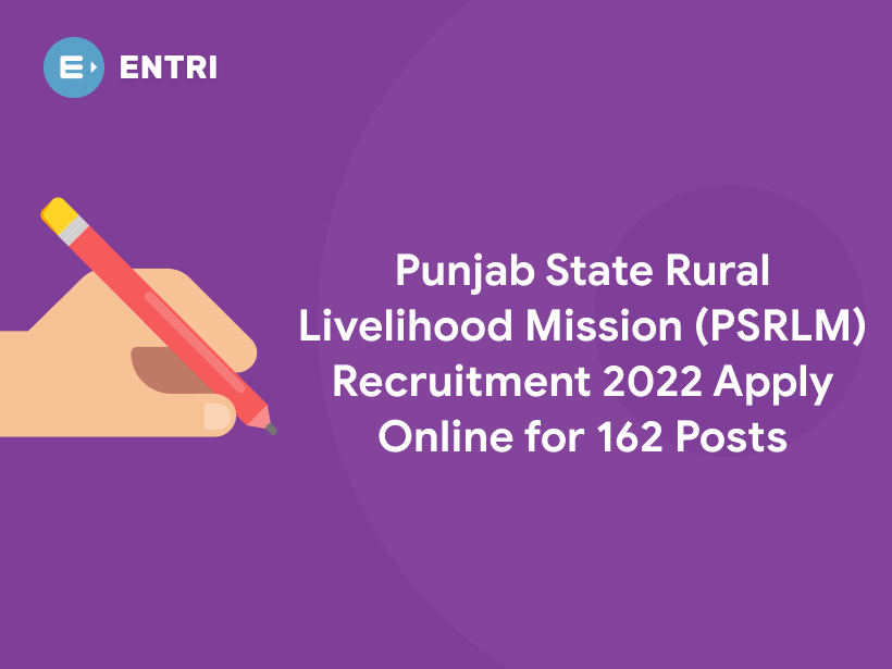Punjab State Rural Livelihood Mission (PSRLM) Recruitment 2022 Apply ...