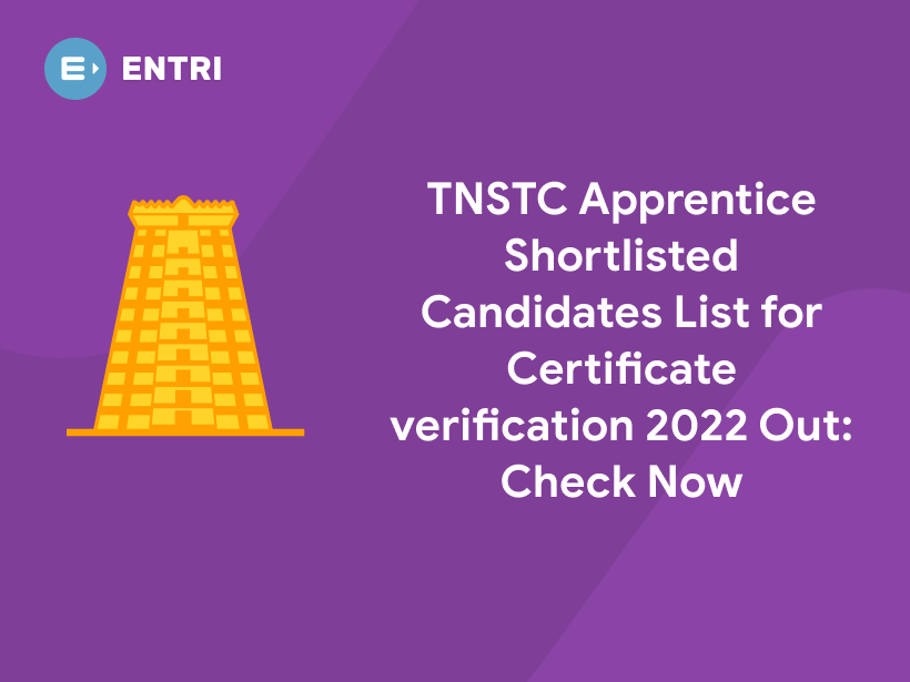 TNSTC Apprentice Shortlisted Candidates List for Certificate ...