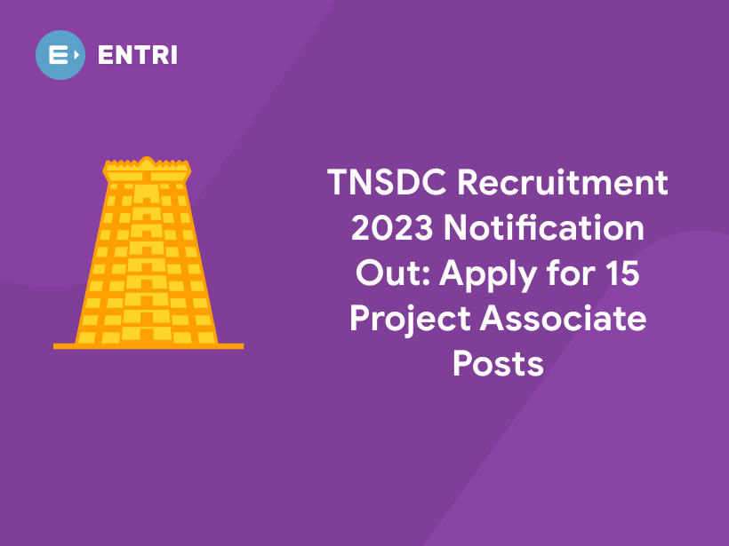 TNSDC Recruitment 2023 Notification Out: Apply for 15 Project Associate ...