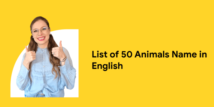 List of 50 Animals Name in English - Entri Blog