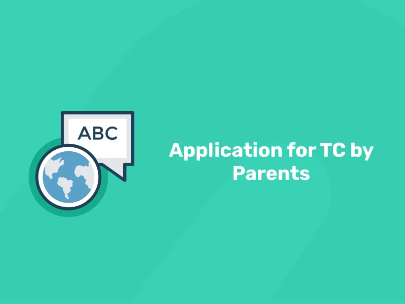 Application for TC by Parents Format and Sample - Entri Blog