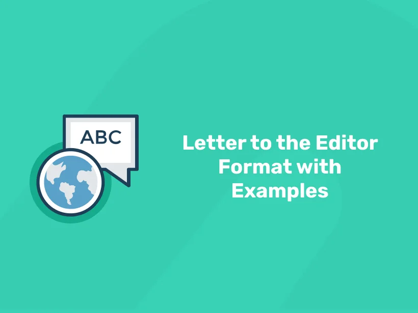 Letter to the Editor Format with Examples - Entri Blog