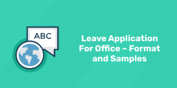 Leave Application For Office - Format and Samples - Entri Blog