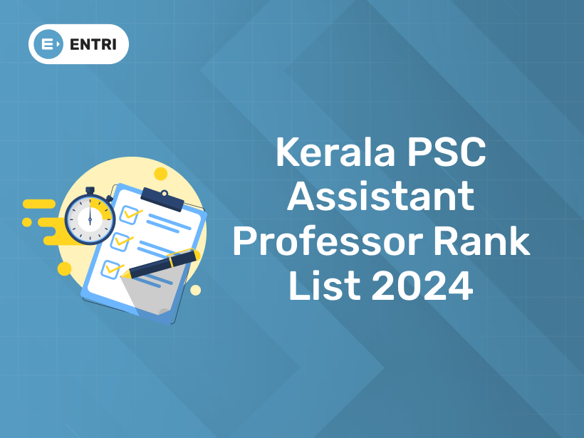 Kerala PSC Assistant Professor Rank List 2024: Download PDF