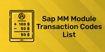 Sap MM Module Transaction Codes List