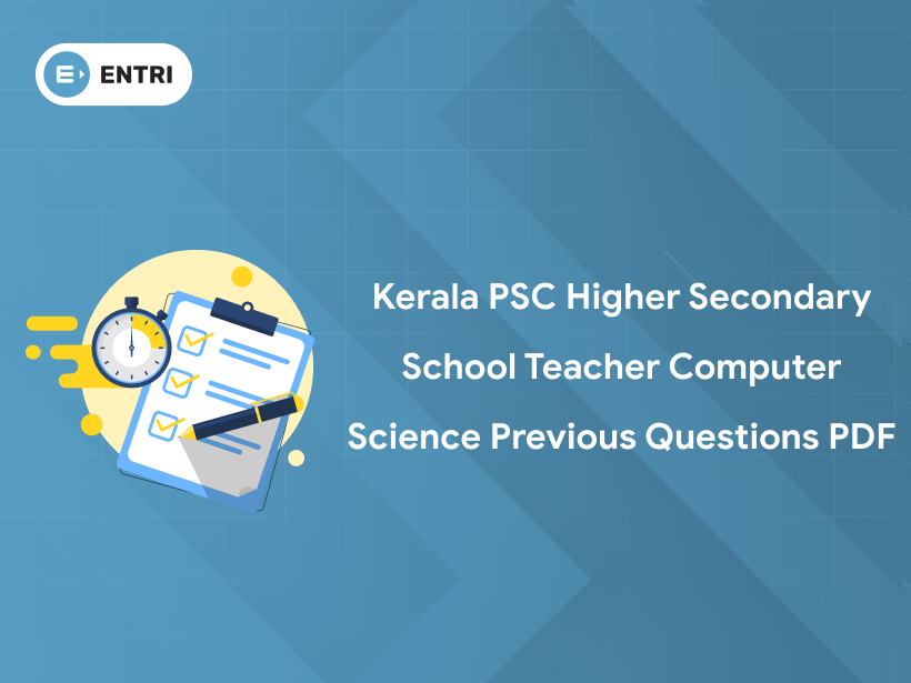 Kerala PSC HSST Computer Science Previous Question Papers
