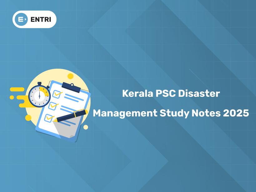 Disaster Management Study Notes 2025 for Kerala PSC – PDF