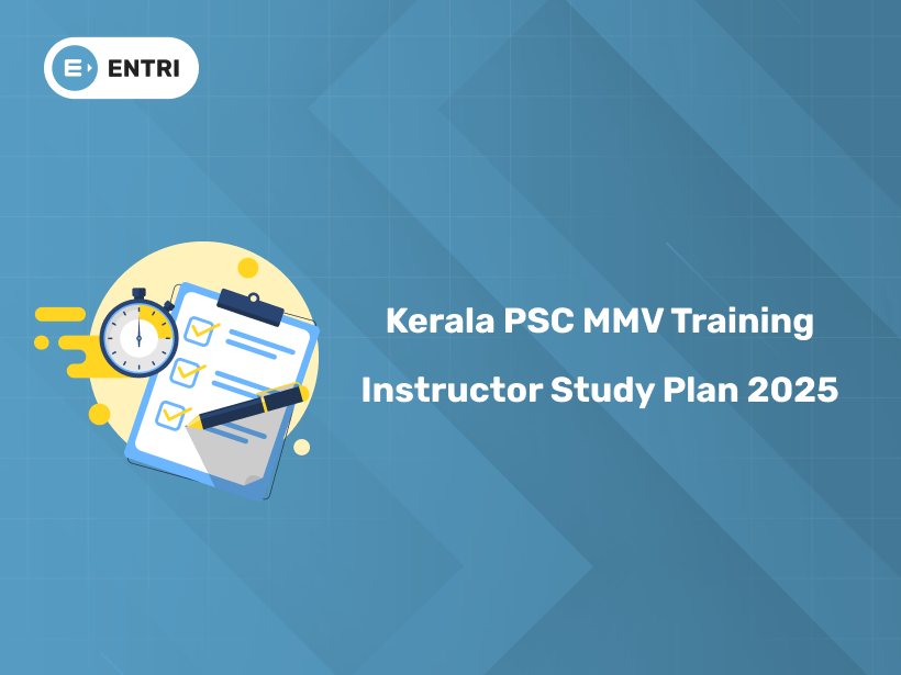 Kerala PSC Training Instructor (MMV) Study Plan 2025: Day-wise